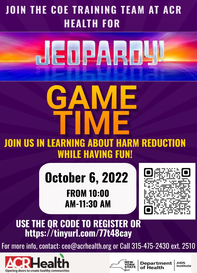 Family Game Night - Jeopardy Hosted by Center of Expertise - ACR Health